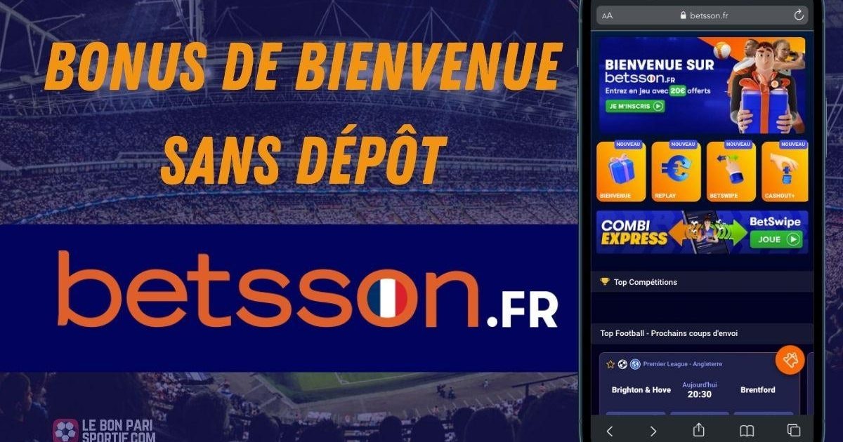 Bonus Betsson 10€ sans dépôt : Offre spéciale 2024